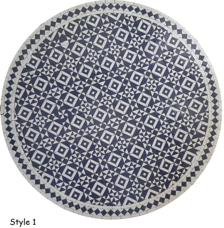 Etsy 48" Moroccan Mosaic Table, Moroccan Handmade Mosaic Round Table ...
