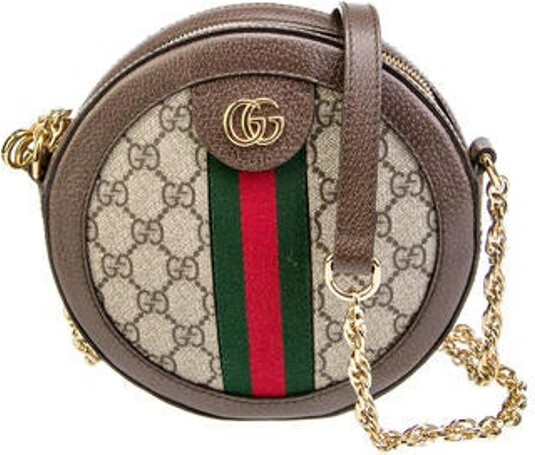 Gucci GG Supreme Mini Ophidia Round Crossbody Bag - ShopStyle