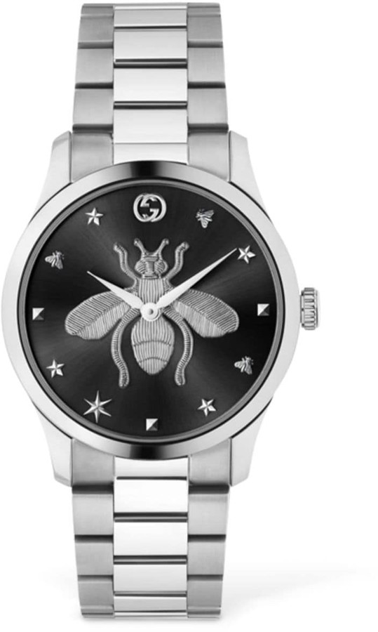 Gucci 38mm G Timeless Bee Motif Watch - ShopStyle