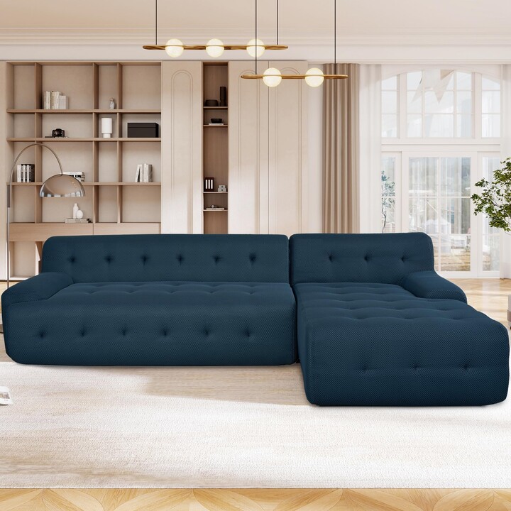 LUSPAZ Minimalist Style 2-Piece Large L-Shaped Modular Sofa Set - ShopStyle