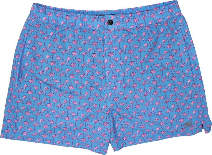 Lords of Harlech Men's Blue / Pink / Purple Quack Flamingoes Blue ...