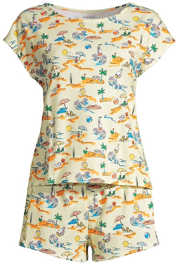 Roller Rabbit 2-Piece Beach Party Pajama Set - ShopStyle