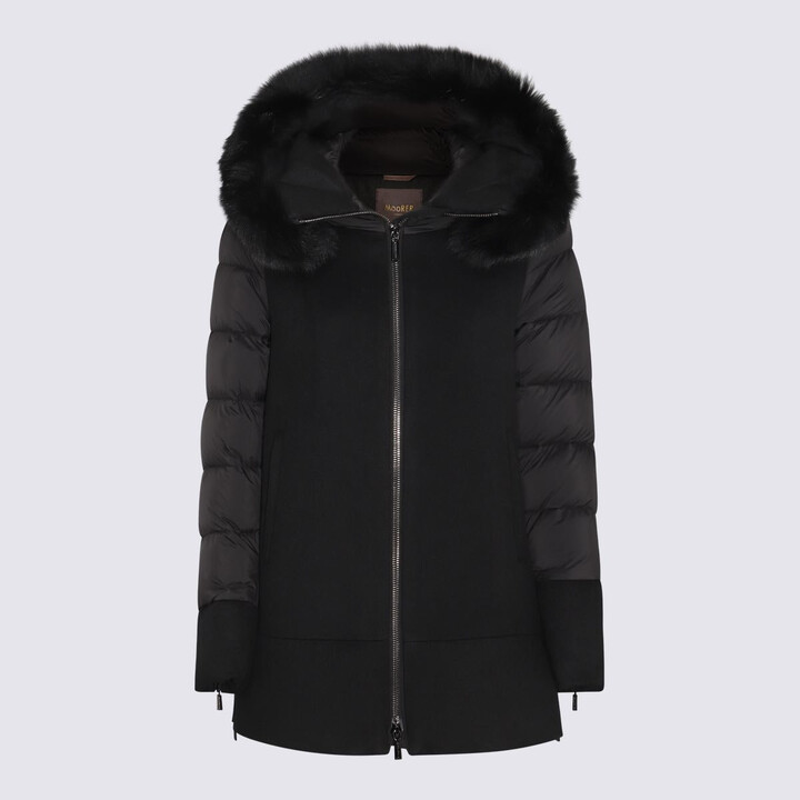 Moorer Black Puffer Fresia-Le Down Jacket - ShopStyle