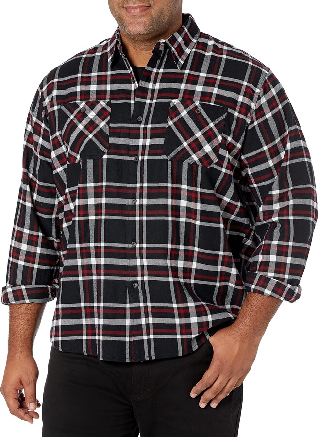 Wrangler Authentics Men's Long Sleeve Flannel Shirt - ShopStyle
