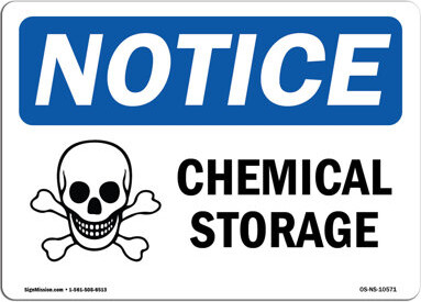 SignMission Chemical Storage Sign - ShopStyle Home Office