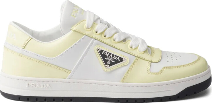 Prada Downtown leather sneakers - ShopStyle