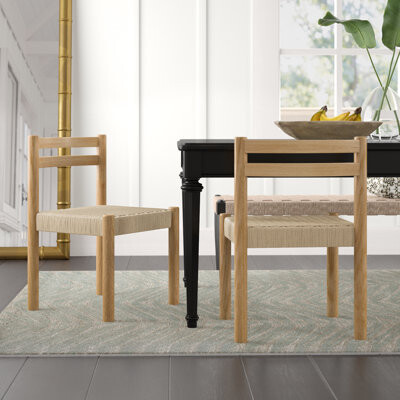 Beachcrest Home Esma Solid Wood Low Back Side Chair - ShopStyle