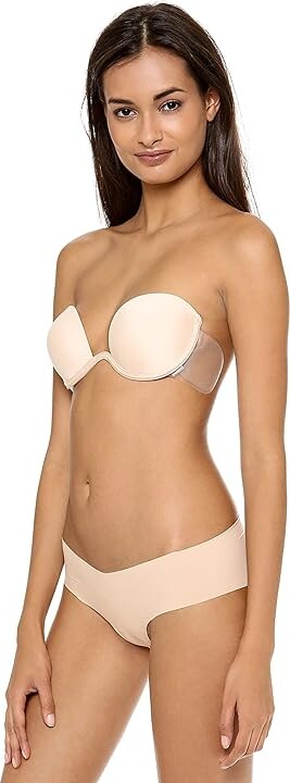 Maidenform Women's Push-Up Combo Wing Bra with Underwire and Adhesive Wings (Nude) Women's ...