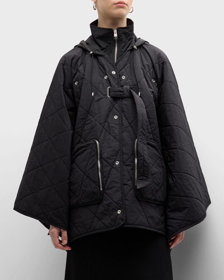 Studio Tomboy X Modular Quilted Poncho - ShopStyle Casual Jackets