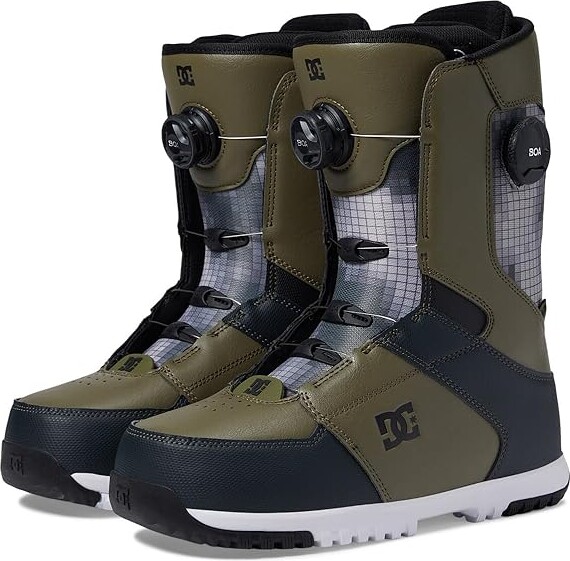 DC Control Dual BOA Snowboard Boots (Olive/Military) Men's Snow Shoes ...