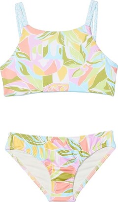 Billabong Kids Tropic Crush Rev High Neck Set (Little Kids/Big Kids ...