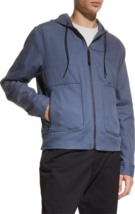 Vince Men's Lightweight Hooded Bomber Jacket - ShopStyle
