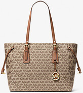Michael Kors Voyager Medium Logo Jacquard Tote Bag Shopstyle