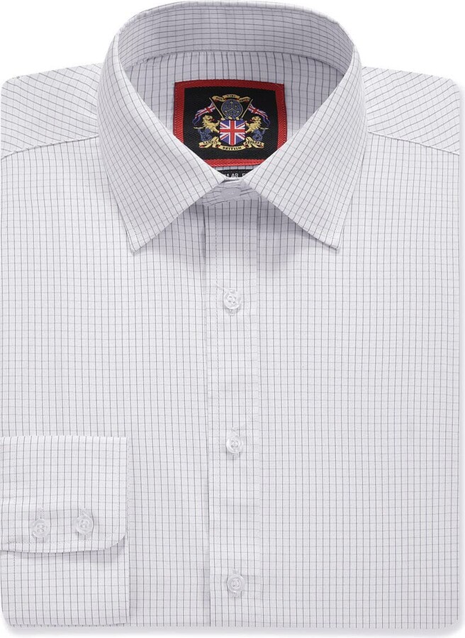JANEO BRITISH APPAREL Nos Tibi Serviat UK Co Mens Formal Dress Check ...