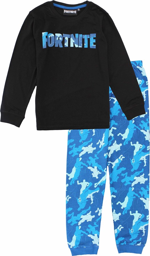 Epic Games Fortnite Boys Teenagers Black Knight Long Sleeve Pyjama Set ...