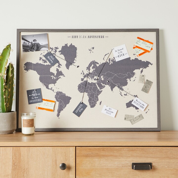 Dunelm Map App Brown/Grey - ShopStyle Artwork