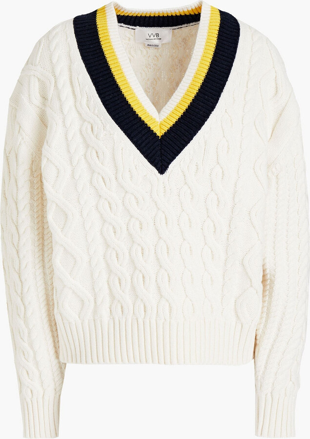 VVB Cable-knit sweater - ShopStyle Knitwear