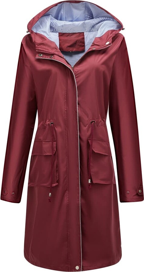 YUNCLOS Women Long Waterproof Jacket - ShopStyle
