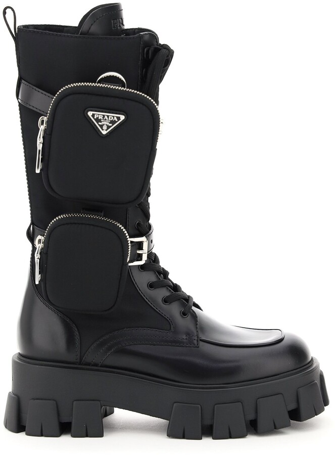 Prada Monolith Boots - ShopStyle