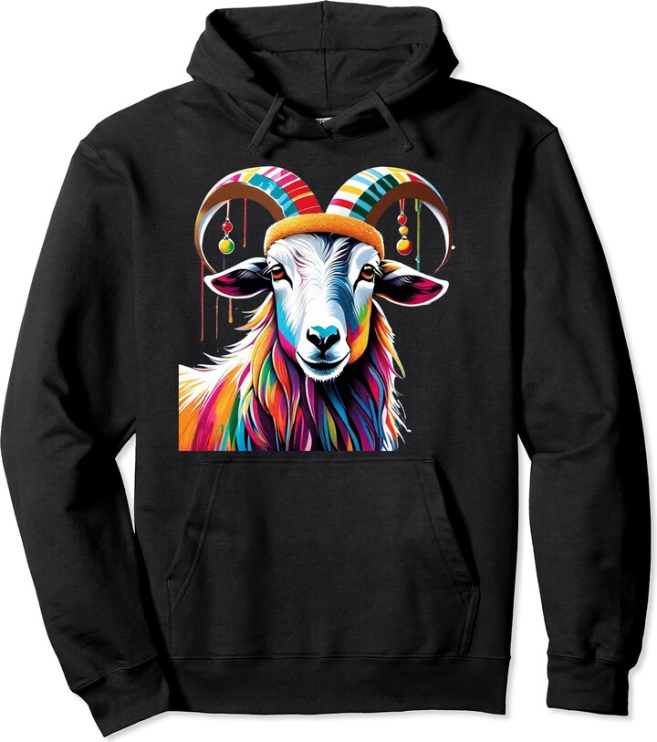 Rave Doctor's Psychedelic n Surreal Festival Garbs Rainbow Goat ...