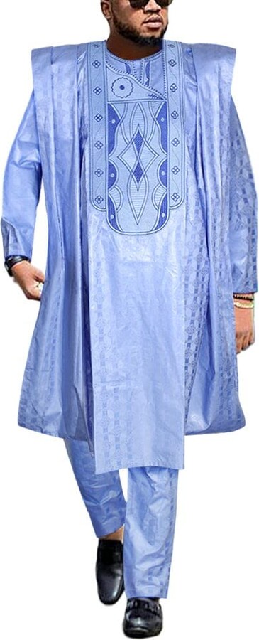 HD Traditional African Clothing for Men Nigerian Man's Agbada ...