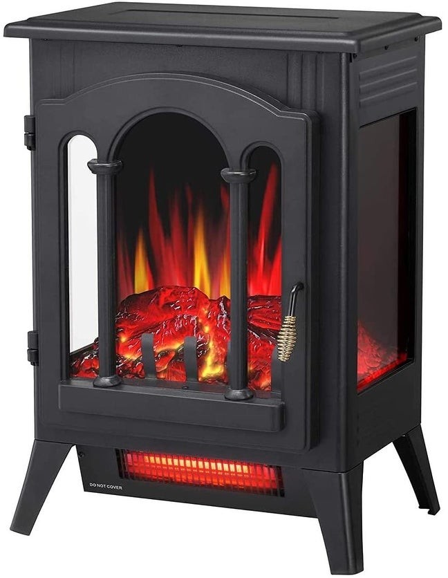 Overstock 16inch Infrared Electric Fireplace Stove, Freestanding ...