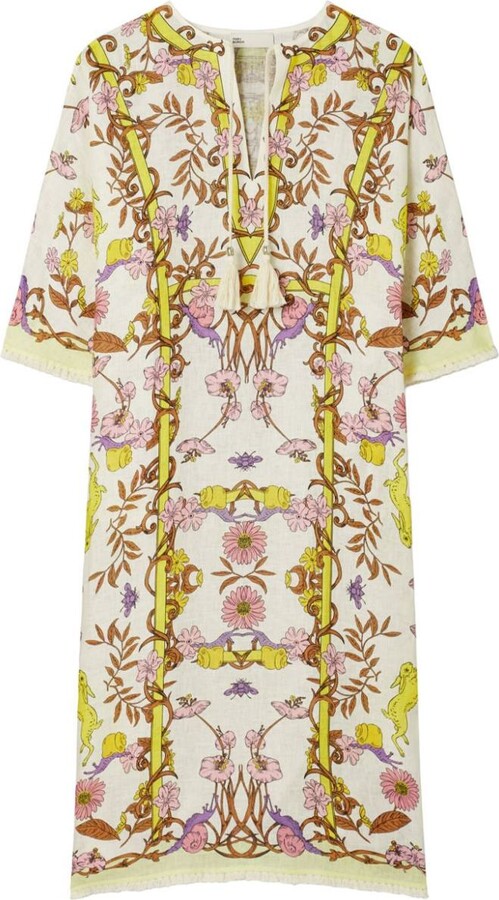 Tory Burch Caftan with print - ShopStyle Swimsuit Coverups
