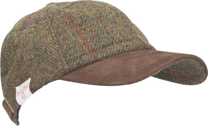 WALKER AND HAWKES - Harris Tweed Brungton Baseball Cap w/Suede Leather ...