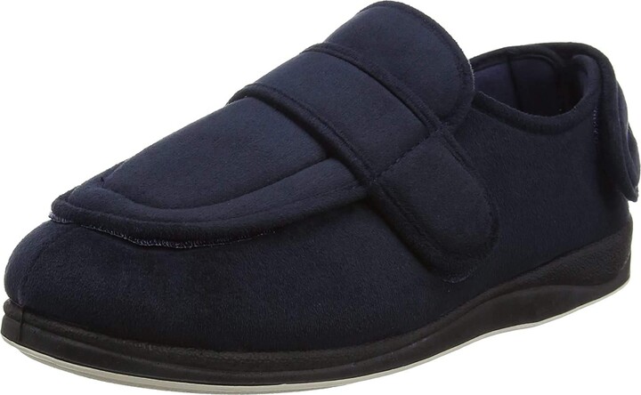 Padders Wrap Wide Fitting Mens Memory Foam Slippers (7 - ShopStyle