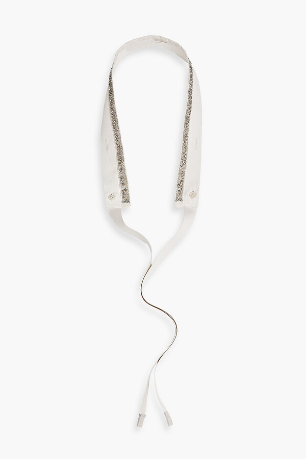 Max Mara Cadine bead-embellished shell collar - ShopStyle Jackets