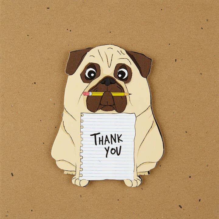 Tache Crafts Thank You Pug Card - ShopStyle Decor