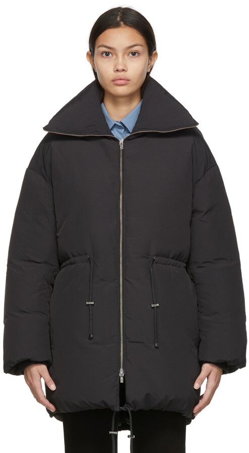 Totême Black Drawstring Jacket - ShopStyle