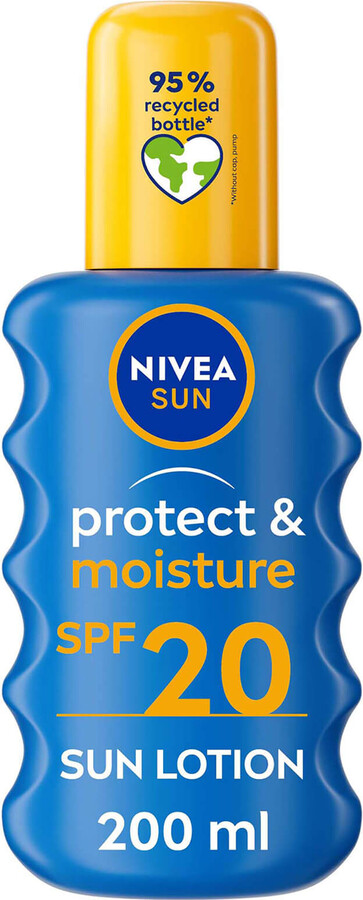 NIVEA SUN Protect & Moisture Sun Cream Spray SPF20 200ml - ShopStyle