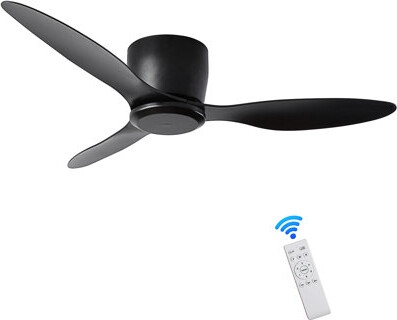 Wrought Studio 42" Flush Mount Ceiling Fan Without Light, Low Profile ...