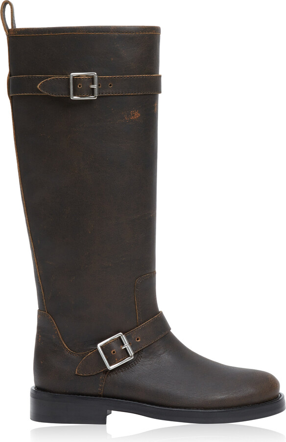 SIMKHAI Noah Leather Boots - ShopStyle