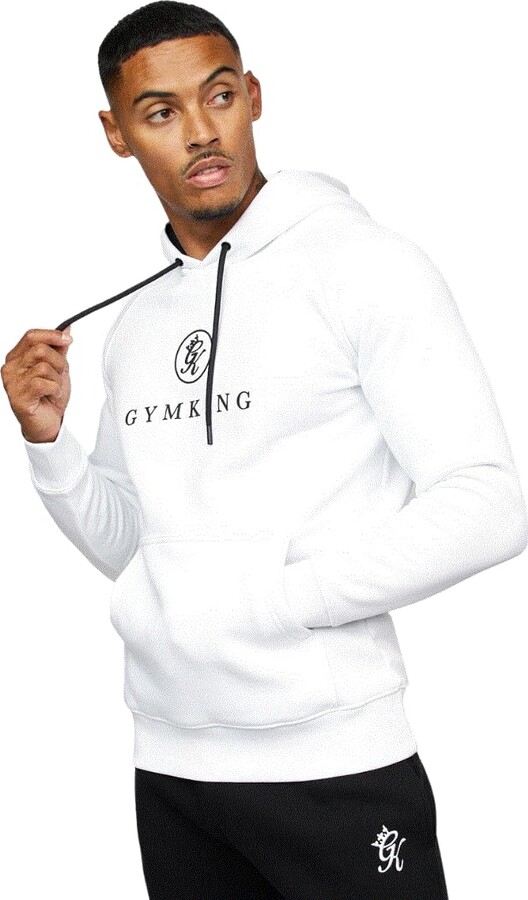 Gym King Men's Overhead Pro Athleisure Slim Fit Hoodie Chest Logo (as8 ...