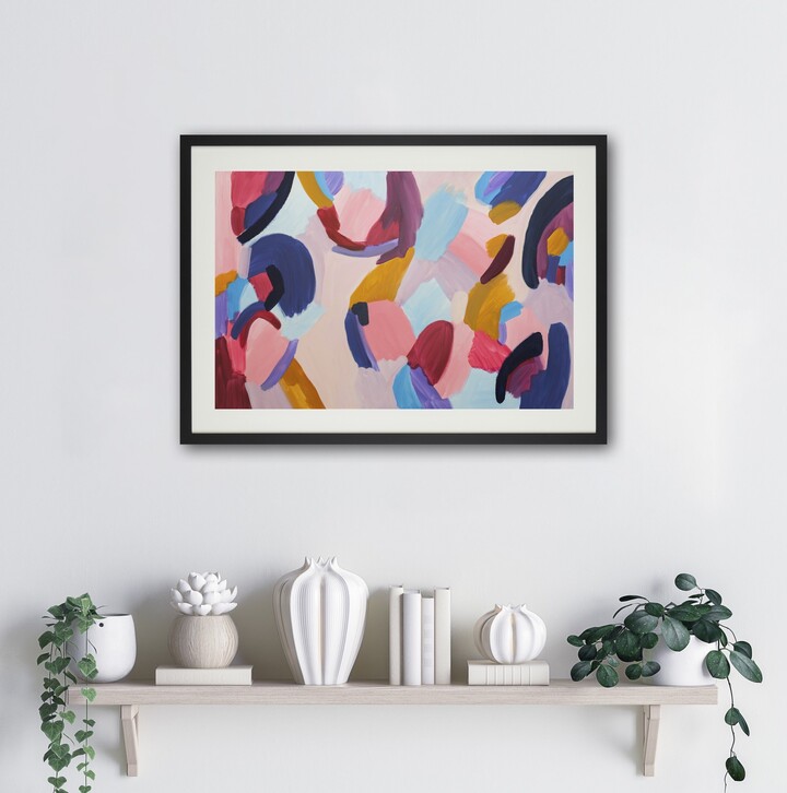 Lucy Donovan Art Delphie Print MultiColoured - ShopStyle