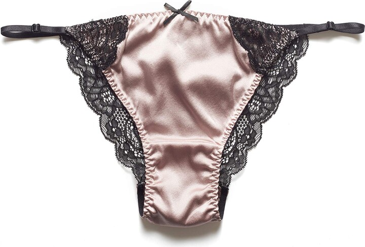 Silriver Womens Silk String Bikini Satin Panties For Women Underwear