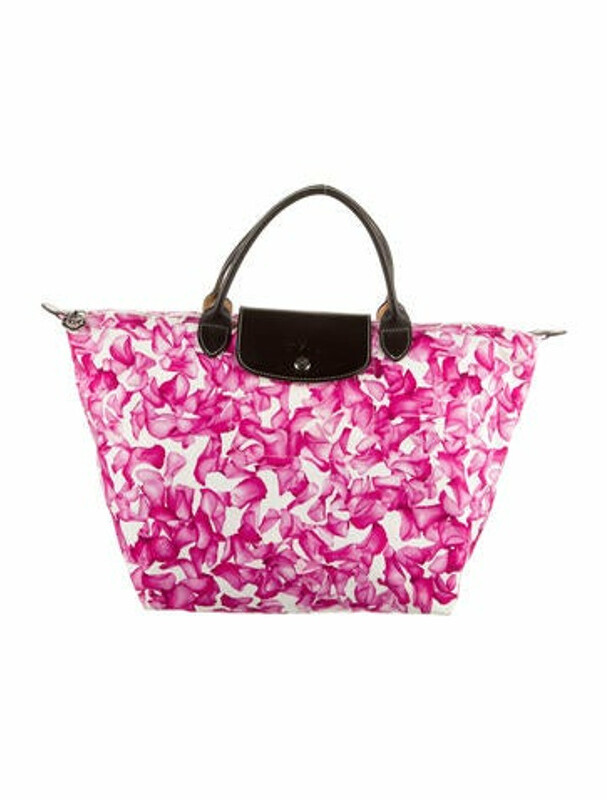 Longchamp Printed Le Pliage Tote Pink - ShopStyle
