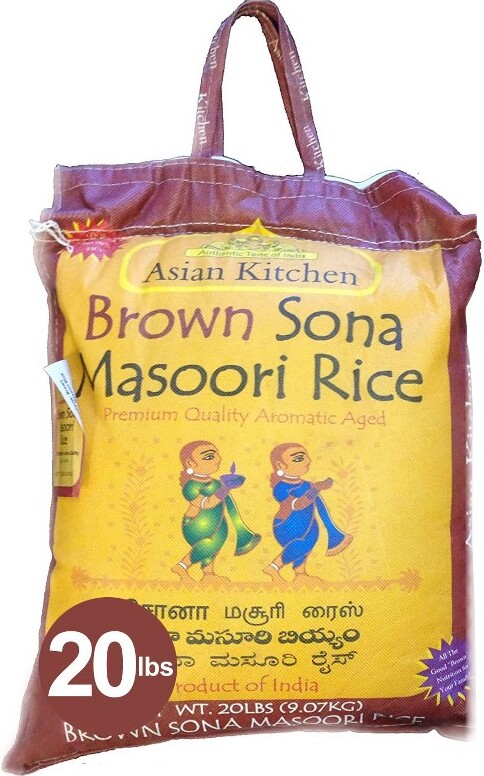 Rani Brand Authentic Indian Foods Asian Kitchen Brown Sona Masoori Rice ...
