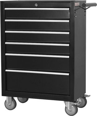 WFX Utility 6-Drawer Rolling Tool Chest Cabinet, Large Capacity Tool Box With Wheels And Locking ...