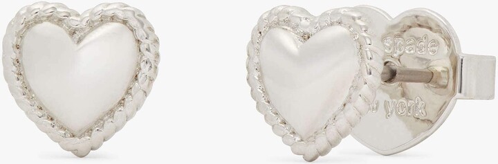 Kate Spade Golden Hour Mini Heart Studs - ShopStyle Earrings