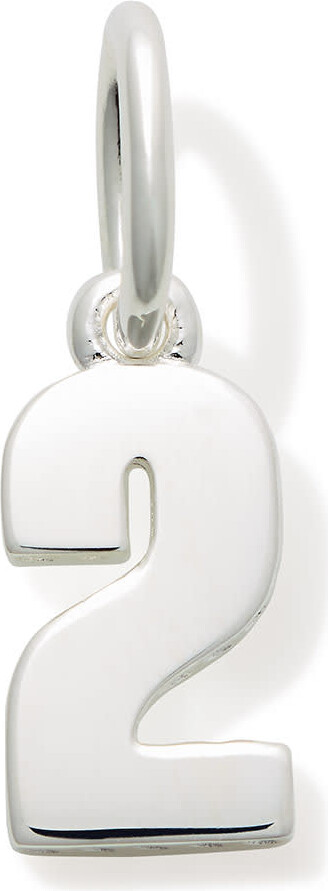 Kendra Scott Number 2 Charm in Sterling Silver | Metal - ShopStyle