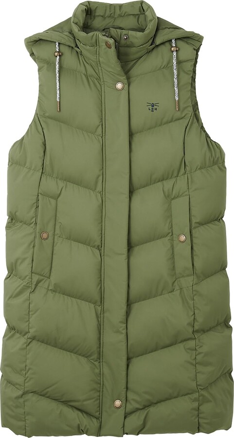 LightHouse Women's Savannah Long Gilet - Ladies Outdoor Long Padded ...