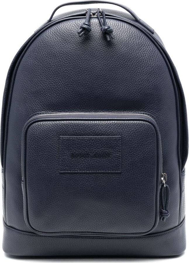 Emporio Armani Leather backpack - ShopStyle