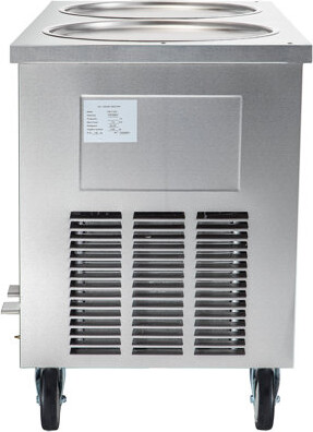 VEVOR Commercial Rolled Ice Cream Machine, 1800W Stir-Fried Ice Roll ...