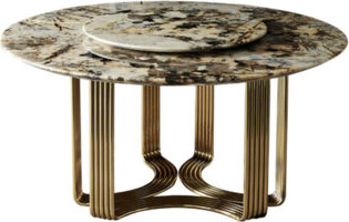 STAR BANNER Italian Minimalist Round Table Light Luxury Modern Round ...