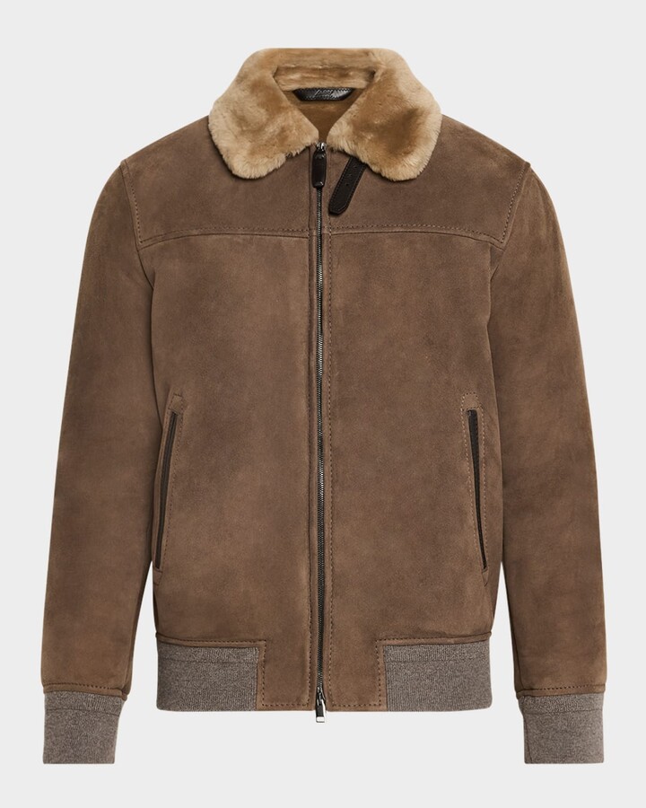 Brioni Men's Shearling Bomber Jacket - ShopStyle