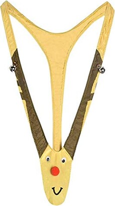 Rukisac Christmas Gag Gift Reindeer Underwear Mankini Men Thong Suits ...