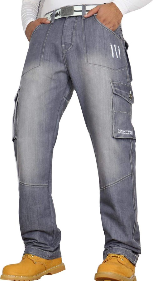 DENIM & DYE ORIGINAL THINKING New Mens Multi Pocket Cargo Designer ...